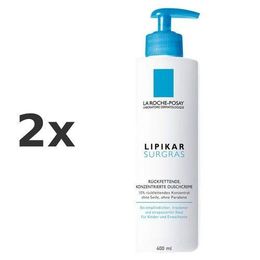 L'Or&eacute;al 2x ROCHE-POSAY Lipikar Surgras Duschgel 400 ml