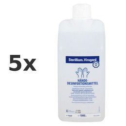 Paul Hartmann AG 5x Sterillium Virugard H&auml;ndedesinfektion L&ouml;sung 1000 ml