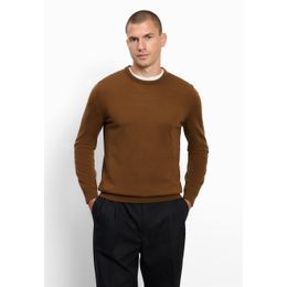 OLYMP Herren Strickpullover "OLYMP Casual Strick, Pullover"schlamm, Gr. L, 100% Schurwolle, Pullover