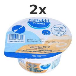 Fresenius 2x Fresubin YOcreme Aprikose Pfirsich Set 4 St