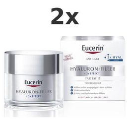 Beiersdorf AG 2x Eucerin Anti-Age Hyaluron-Filler Tag trockene Haut 50 ml