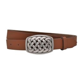 AnnaMatoni Damen Lederg&uuml;rtel "AnnaMatoni Damen Leder G&uuml;rtel 2,5cm Breit echt Leder G&uuml;rtel Made"cognac 640, Gr. 100, 100% Leder, G&uuml;rtel