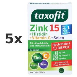 MCM KLOSTERFRAU Vertr. GmbH 5x Taxofit Zink+Histidin+Selen Depot Tabletten 40 St