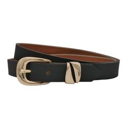 AnnaMatoni Damen Lederg&uuml;rtel "AnnaMatoni AnnaMatoni Damen Lederg&uuml;rtel 2,5 cm breit mit"schwarz 790, Gr. 110, 100% Leder, G&uuml;rtel