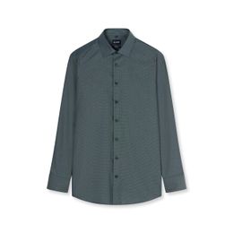 OLYMP Herren Businesshemd "OLYMP Luxor, Modern Fit, New Kent"gr&uuml;n, Gr. 37, 100% Baumwolle, Hemden