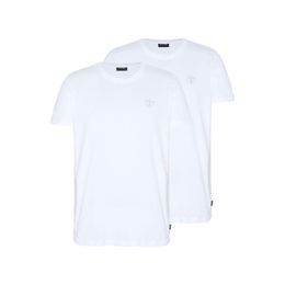 Chiemsee Herren T-Shirtwei&szlig;, wei&szlig;, Gr. L, unifarben, 100% Baumwolle, Shirts, - im vorteilhaften Doppelpack