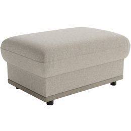 Sit & More Polsterhocker SIT & MORE, B:92cm H:46cm T:63cm, beige, 100% Polyester, Hocker, "Cordoba", modernes Design