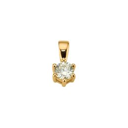 Firetti Damen Kettenanh&auml;nger "Schmuck Geschenk Gold 333 Halsschmuck Anh&auml;nger Solit&auml;r", 5, Gelbgold 333, 0,46 ggelbgoldfarben, kristallwei&szlig;,