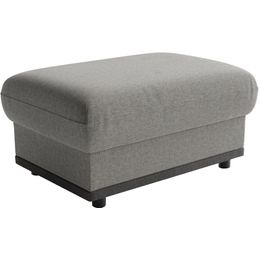 Sit & More Polsterhocker SIT & MORE, B:92cm H:46cm T:63cm, grau, 100% Polyester, Hocker, "Cordoba", modernes Design