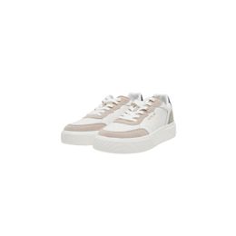 Replay Herren Sneaker "Replay NOTTING", Gr. 44beige wei&szlig; mil gr&uuml;n, Leder, Schuhe