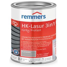 Remmers HK-Lasur 3in1 Grey-Protect plus platingrau FT-26788, 0,75 l