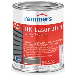 Remmers HK-Lasur 3in1 Grey-Protect plus graphitgrau FT-25416, 0,75 l