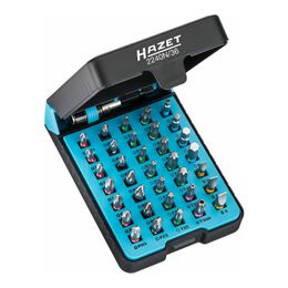 Hazet BitE-Box - Bit-Satz 2240N/36 Pozidriv Profil PZ, Sechskant hohl 6,3 (1/4 Zoll), Kreuzschlitz Profil PH, Tamper Resistant TX Profil, Innen-Sechsk)