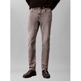 Herren Slim-fit-Jeans "SLIM TAPER"basalt, Gr. 33, Calvin Klein Jeans, Denim/Jeans, Obermaterial: 98% Baumwolle, 2% Elasthan, Jeans