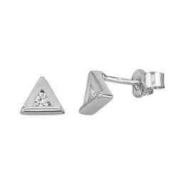 Firetti Damen Paar Ohrstecker "Schmuck Geschenk Silber 925 Ohrschmuck Ohrringe Dreieck", Silber 925 (Sterlingsilber), silber, Silber 925