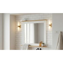 OTTO HOME Spiegel "Indra", B/H/T: 63cm x 78cm x 10cm, wei&szlig;, Badezimmer, Spiegel, Rahmen aus massiver Kiefer, FSC-zertifiziert