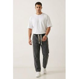 Elastische Denim-Hose mit Gummizug