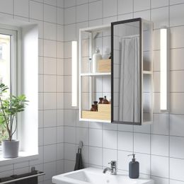 IKEA ENHET Regalrahmen f&uuml;r Wand mit B&ouml;den