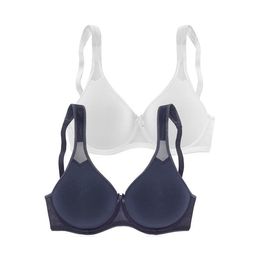Petite Fleur T-Shirt-BH blau Gr. 85C. Mit B&uuml;gel. Nachhaltig.