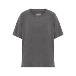 Copenhagen Studios Pyjamaoberteil antrazit Gr. 40/42 f&uuml;r Damen. Mit Rundhals. Loose Fit. Nachhaltig.