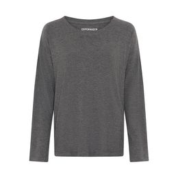 Copenhagen Studios Pyjamaoberteil antrazit Gr. 32/34 f&uuml;r Damen. Mit Rundhals. Bequem. Nachhaltig.