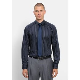 OLYMP Herren Businesshemd "OLYMP Level Five, Body Fit, Kent"marine, Gr. 46, 97% Baumwolle, 3% Elastolefin, Hemden