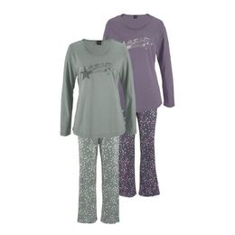 VIVANCE DREAMS BY LASCANA Pyjama mehrfarbig Gr. 32/34 f&uuml;r Damen. Nachhaltig.