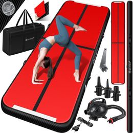 Kesser&reg; Turnmatte Aufblasbar Airtrack 2m/3m/4m/5m/6m Fitness-Matte Gymnastikmatte inkl. Tragetasche & elektr. Luftpumpe Yogamatte, Tumbling Matten, Trainingsmatte, Turn- & Fitness