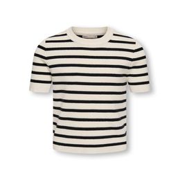 KIDS Only Pullover "Fie" in Beige/ Schwarz - 37% | Gr&ouml;&szlig;e 146/152 | Kinder-pullover