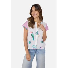 LIEBLINGSST&Uuml;CK LIEBLINGSST&Uuml;CK Bluse "Elva" in Wei&szlig;/ Bunt - 59% | Gr&ouml;&szlig;e 40 | Damen-blusen