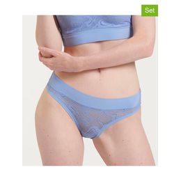 Sloggi 2er-Set: Slips in Hellblau - 7% | Gr&ouml;&szlig;e 36-42 | Damen-unterteile