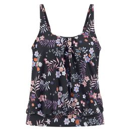 Lascana Tankini-Oberteil in Schwarz - 49% | Gr&ouml;&szlig;e 40 | Damen-bademode