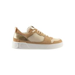 H&ouml;gl H&ouml;gl Leder-Sneakers "Macba Seven" in Beige - 58% | Gr&ouml;&szlig;e 42 | Damen-sneakers