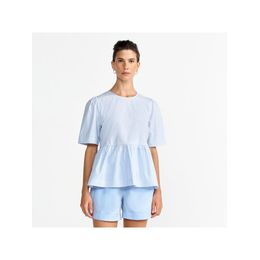 Rich & Royal Rich & Royal Bluse in Hellblau/ Wei&szlig; - 63% | Gr&ouml;&szlig;e 40 | Damen-blusen