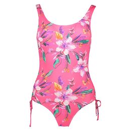 Lascana Badeanzug in Pink - 46% | Gr&ouml;&szlig;e 40C/D-Cup | Damen-bademode
