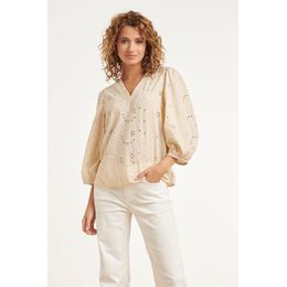 Smashed Lemon Bluse in Beige - 67% | Gr&ouml;&szlig;e XL | Damen-blusen