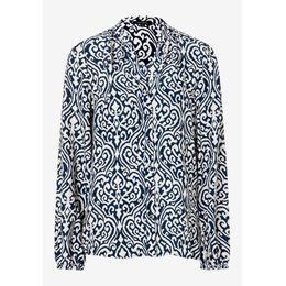 More & More More & More Bluse in Dunkelblau/ Wei&szlig; - 72% | Gr&ouml;&szlig;e 36 | Damen-blusen