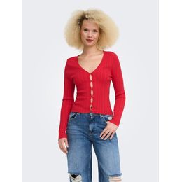 Only Cardigan in Rot - 40% | Gr&ouml;&szlig;e S | Damen-pullover-cardigans