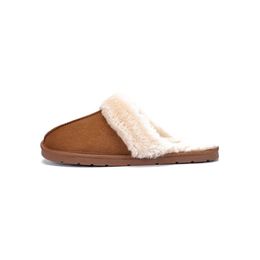 ISLAND BOOT Hausschuhe "Emesta" in Hellbraun - 83% | Gr&ouml;&szlig;e 36 | Damen-pantoletten