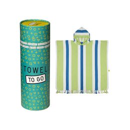 Towel to Go Poncho ''Coral Coast'' in Gr&uuml;n - (L)180 x (B)100 cm - 53% | Damenjacken