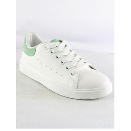 Sixth Sens Sneakers in Wei&szlig;/ Gr&uuml;n - 55% | Gr&ouml;&szlig;e 39 | Damen-sneakers
