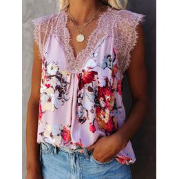 LA Angels Bluse in Rosa/ Bunt - 56% | Gr&ouml;&szlig;e M | Damen-blusen