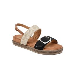 Sixth Sens Sandalen in Schwarz/ Beige/ Hellbraun - 46% | Gr&ouml;&szlig;e 39 | Damen-sandalen