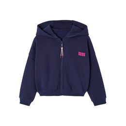 Vertbaudet Sweatjacke in Dunkelblau - 36% | Gr&ouml;&szlig;e 128 | Kinder-sweatshirts-jacken