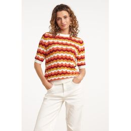Smashed Lemon Pullover in Hellbraun/ Orange - 68% | Gr&ouml;&szlig;e L | Damen-pullover-cardigans