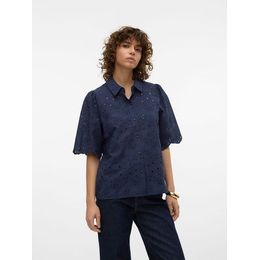 V&eacute;ro Moda Vero Moda Hemd "Hay" in Dunkelblau - 82% | Gr&ouml;&szlig;e XS | Damen-blusen