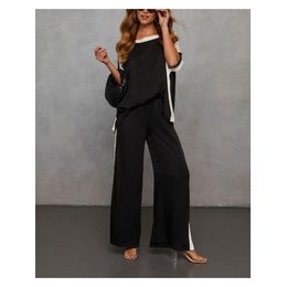 Milan Kiss Marlenehose in Schwarz - 55% | Gr&ouml;&szlig;e L | Damenhosen