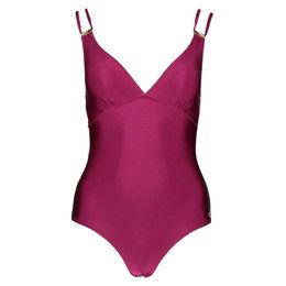 JETTE Badeanzug in Beere - 64% | Gr&ouml;&szlig;e 36C/D-Cup | Damen-bademode