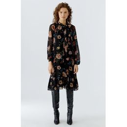 Oui Kleid in Schwarz/ Bunt - 74% | Gr&ouml;&szlig;e 34 | Damen-kleider
