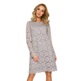 made of emotion Kleid in Grau/ Bunt - 38% | Gr&ouml;&szlig;e L | Damen-kleider